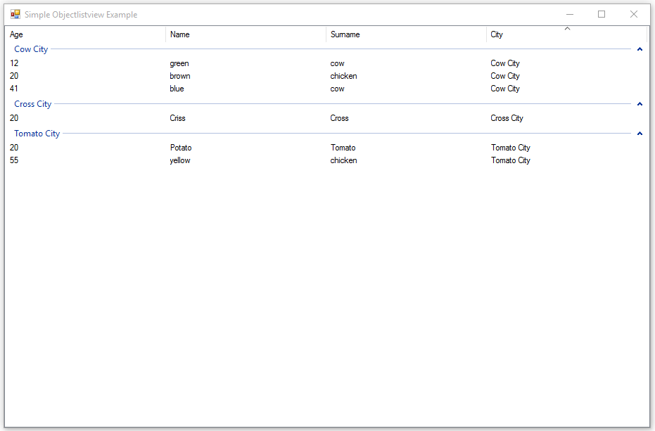Simple Objectlistview Example – CodeFrags