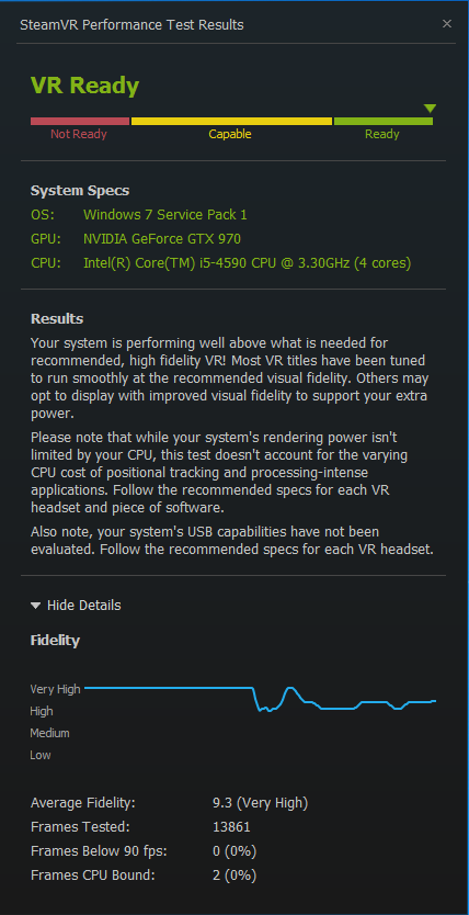 Steam VR Performance Test - Different results every time? : r/Vive
